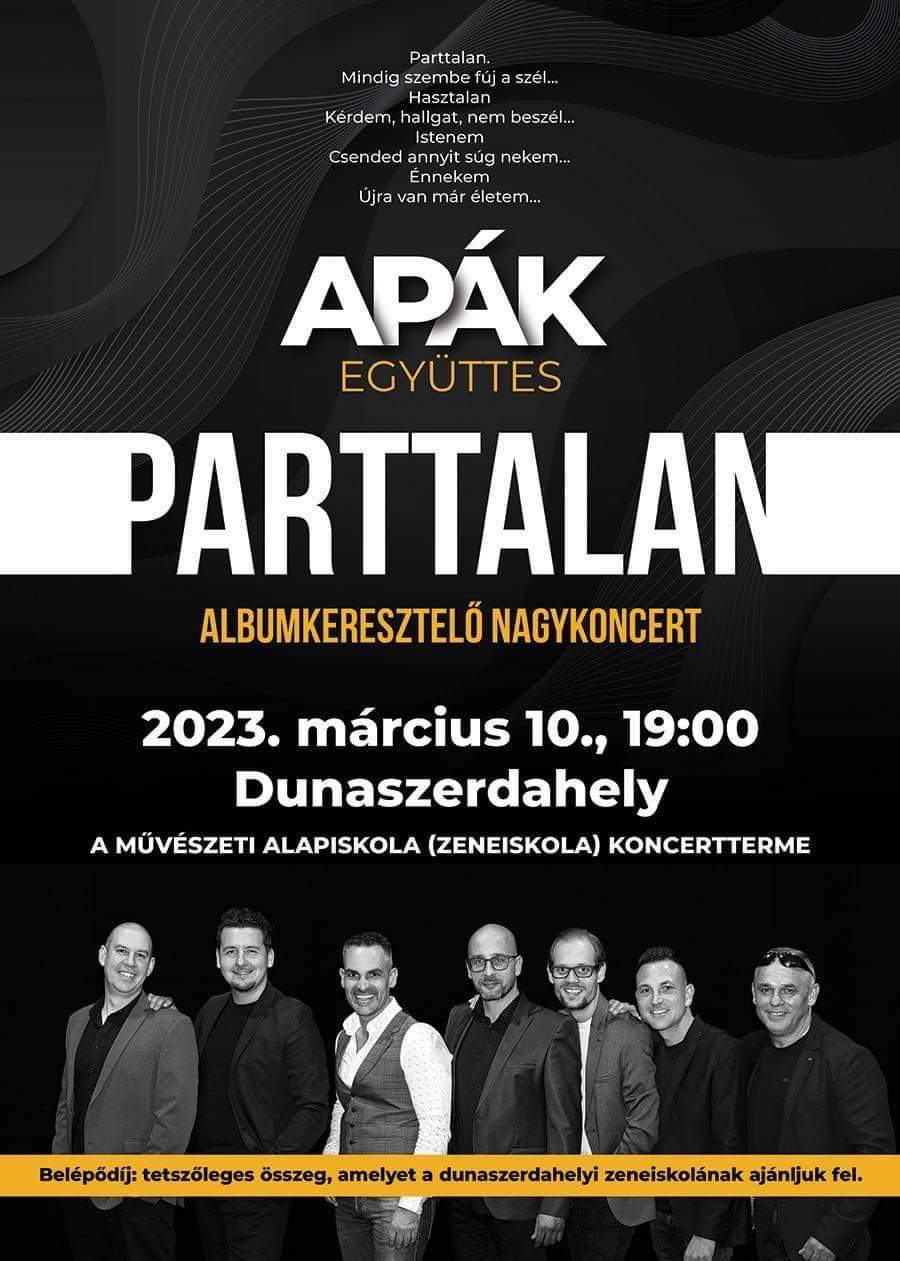 Apák zenekar Parttalan albumbemutató koncertje | ma7.sk Apák zenekar Parttalan albumbemutató koncertje | ma7.sk